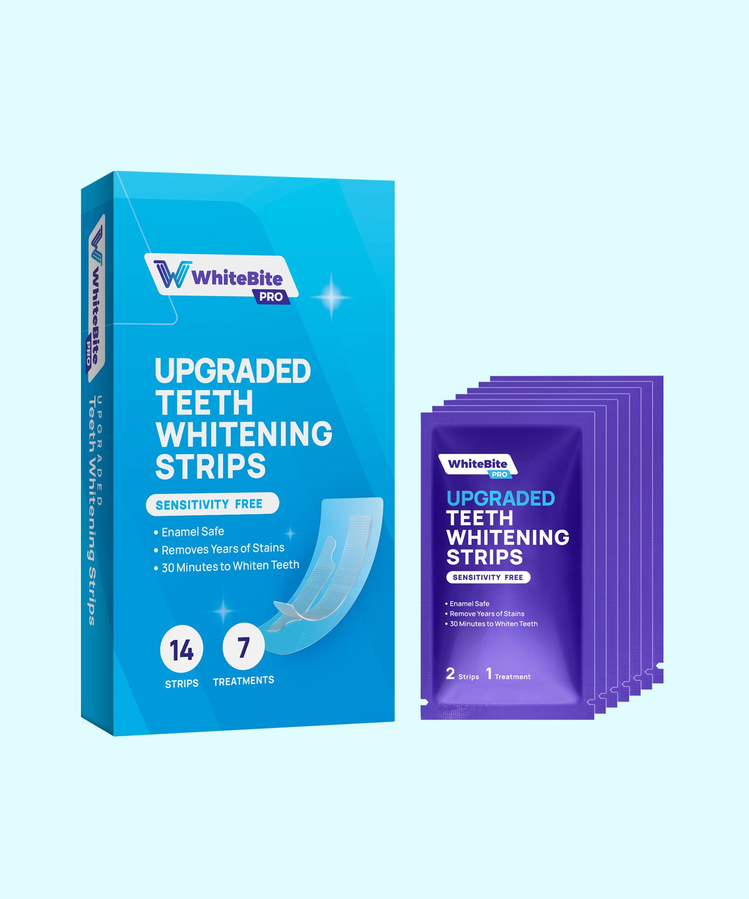 WhiteBite PRO | Upgraded Teeth Whitening Strips: Sensitivity-Free – WhiteBite LLC